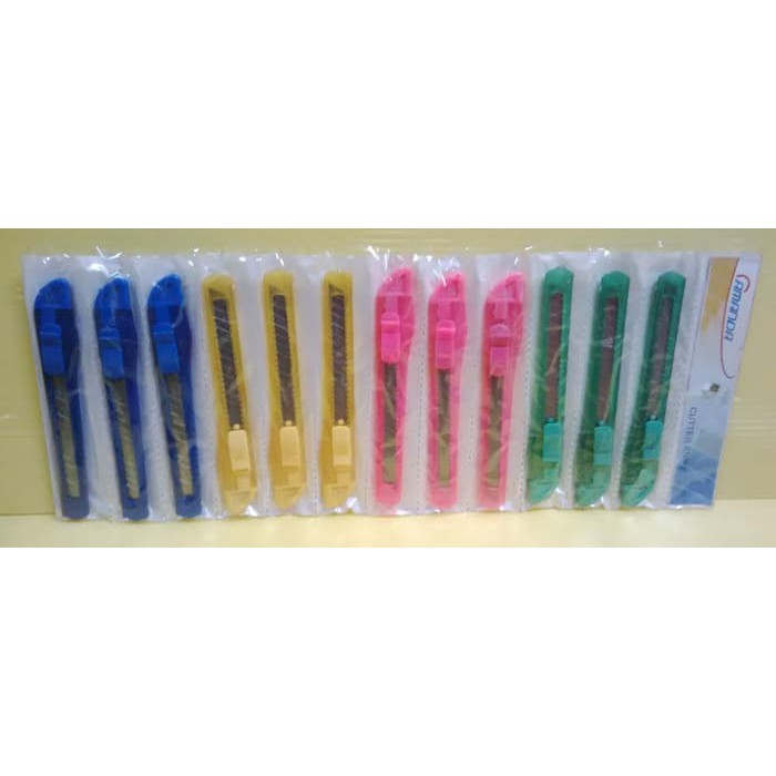 Jual Cutter Kecil Murah (Renceng 12 Pcs) | Shopee Indonesia