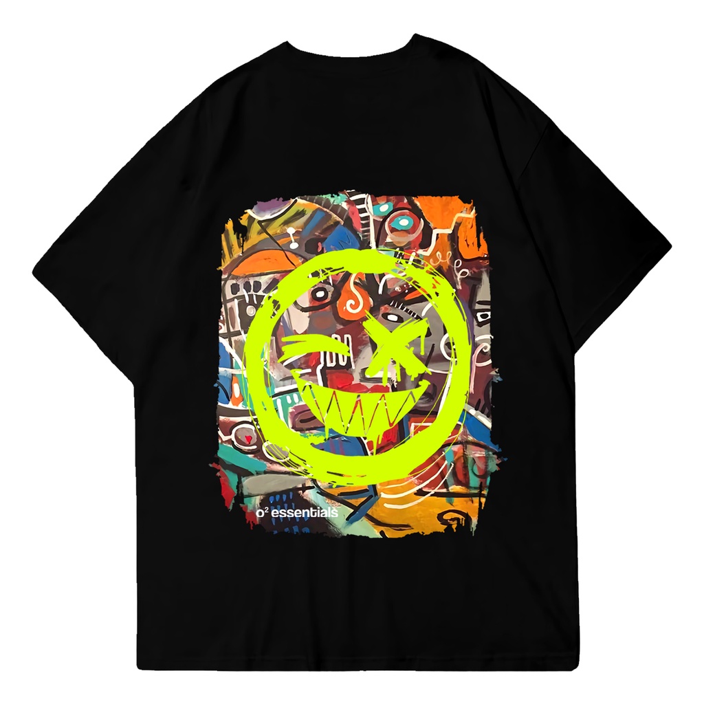 Jual O2 Essentials Kaos Oversize Premium Pria dan Wanita - Smile ...