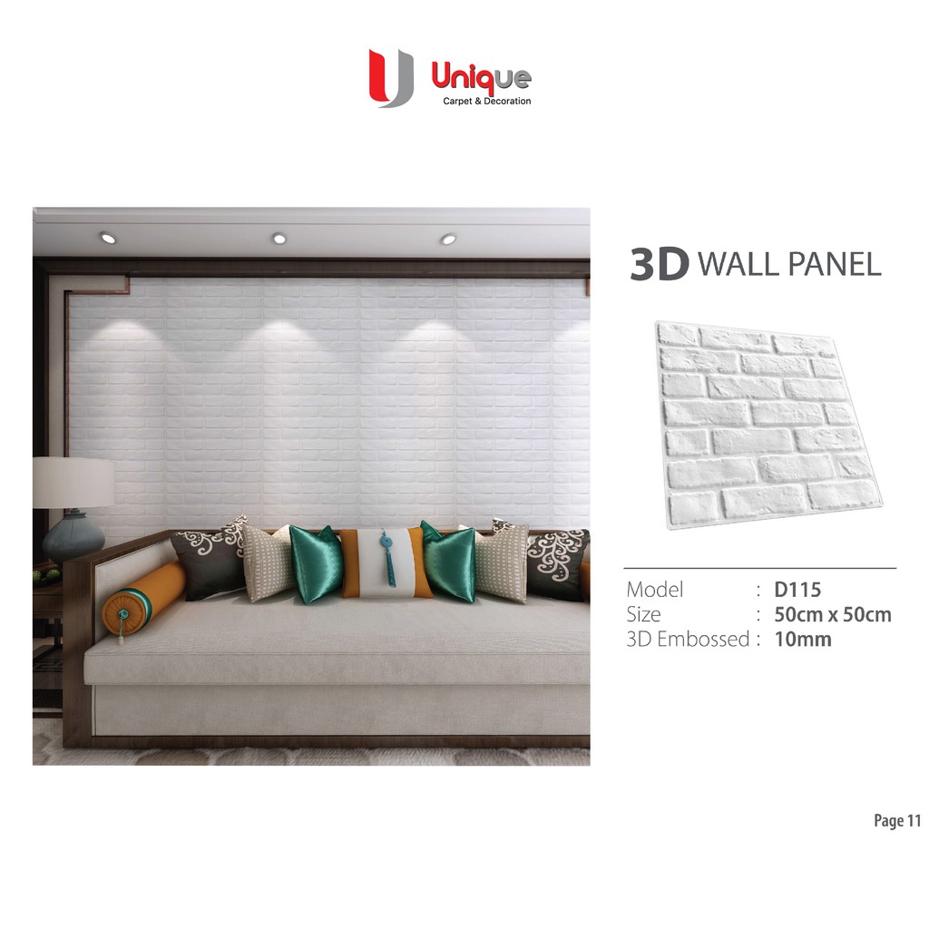 Jual Wallpanel Dinding 3D Motif Batu Bata / Wall Panel Brick | Shopee ...