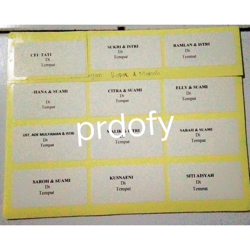 Jual Jasa Cetak Label Undangan - Label Tom Jerry 103 | Shopee Indonesia
