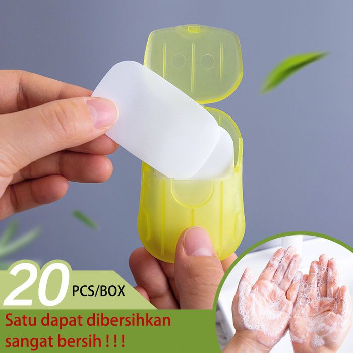 Jual Paper Soap / Sabun Kertas Praktis / Perjalanan Mencuci Tangan - 20 ...