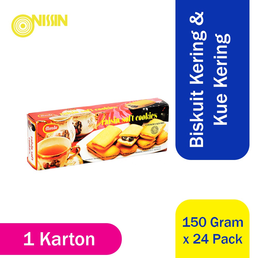 Jual Raisin Soft Cookies 150 gr 1 Karton | Shopee Indonesia