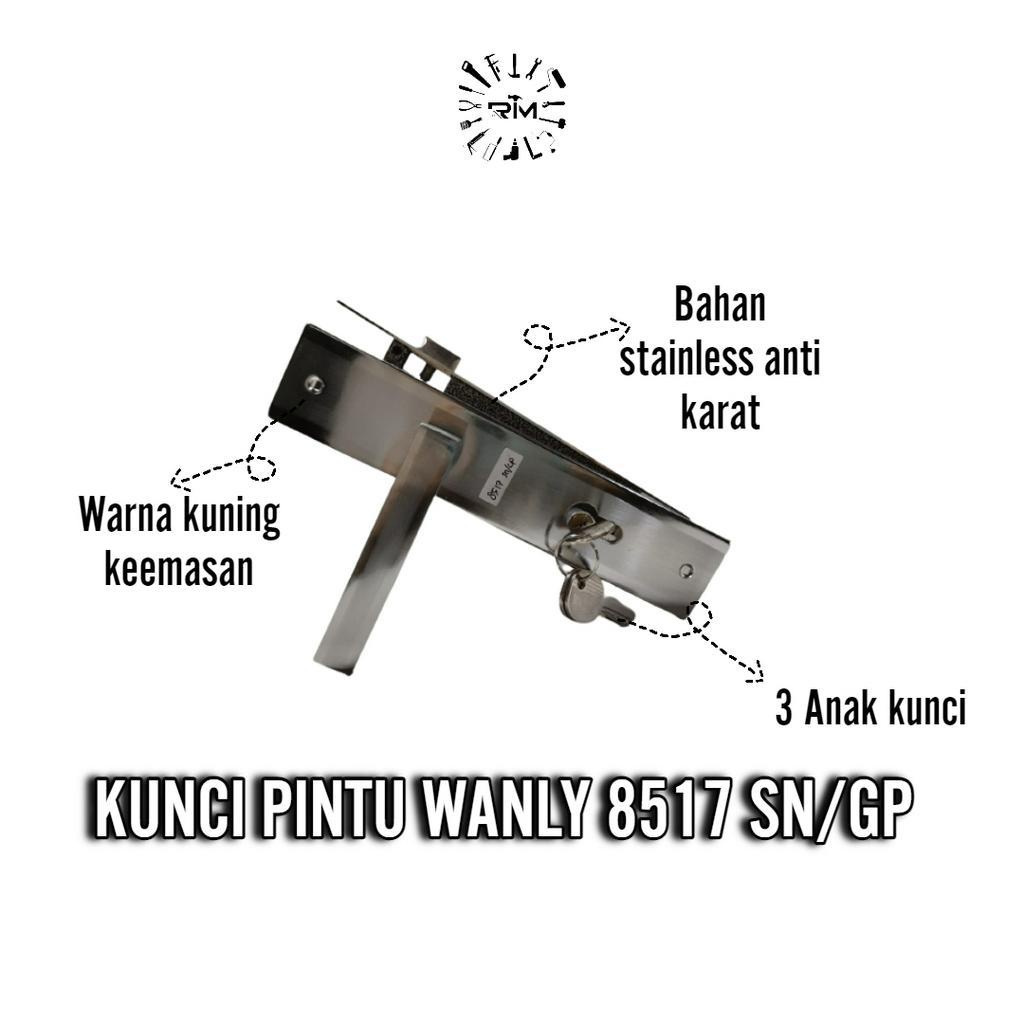 Jual Kunci Pintu BESAR 25 CM Wanly 8517 Sn/Cp Stainless anti karat | Shopee Indonesia