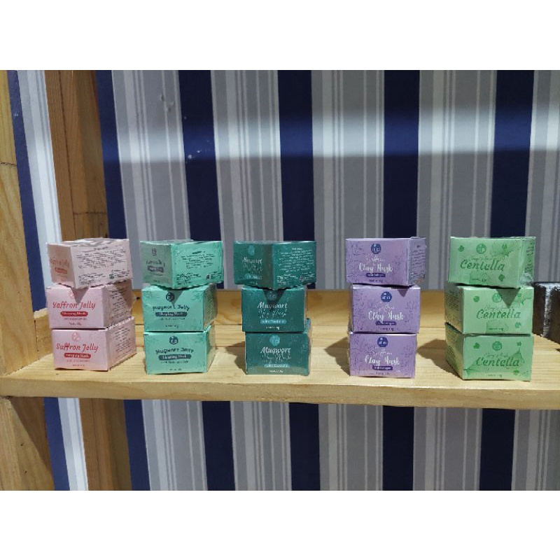 Jual READY HIEL BEAUTY SAFFRON SLEEPING MASK/ HIEL JELLY SAFFRON/CLAY ...