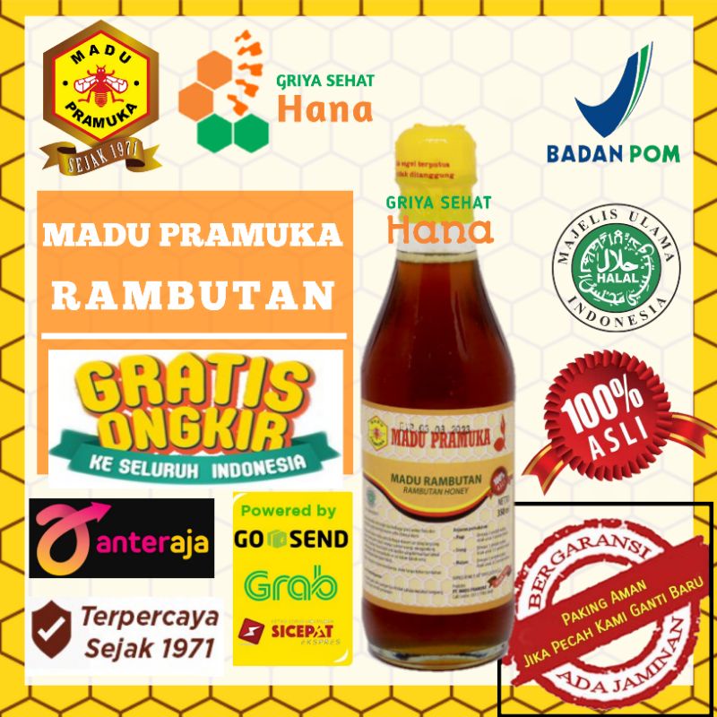Jual Madu Pramuka Asli - Madu RAMBUTAN 350ml | Shopee Indonesia