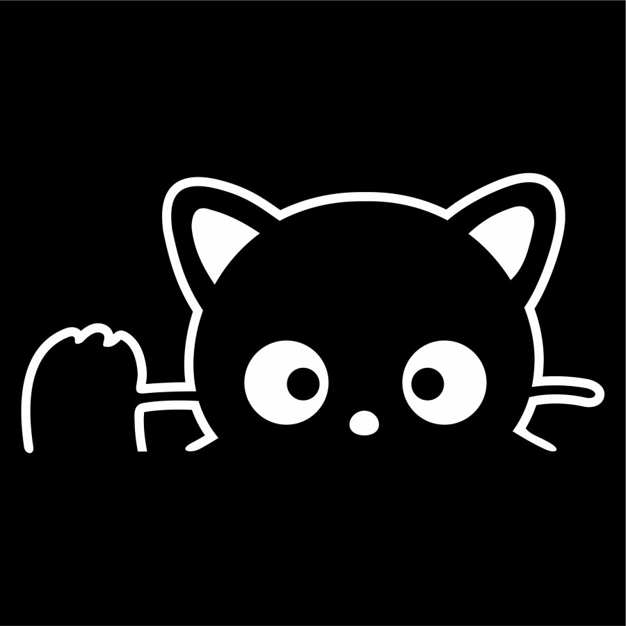Jual STIKER KACA MOBIL LUCU CUTTING STICKER MOBIL KUCING CHOCOCAT DADAH ...