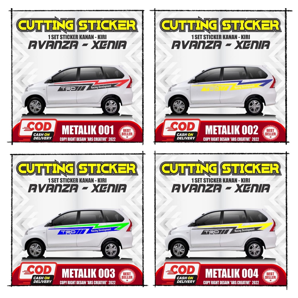 Jual Sticker cutting sticker lis body 1 set kanan kiri avanza-xenia ...
