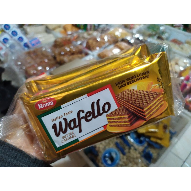 Jual WAFER WAFELLO RENCENG - RASA CARAMEL - CHOCO BLAST | Shopee Indonesia