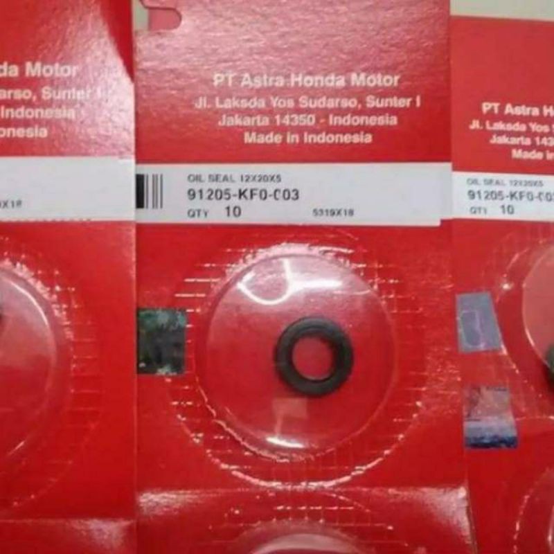 Jual OIL 91205-KF0-005 SEALWATERPUMP SEAL OLI WATERPUMP CS1 CB 150 CBR ...