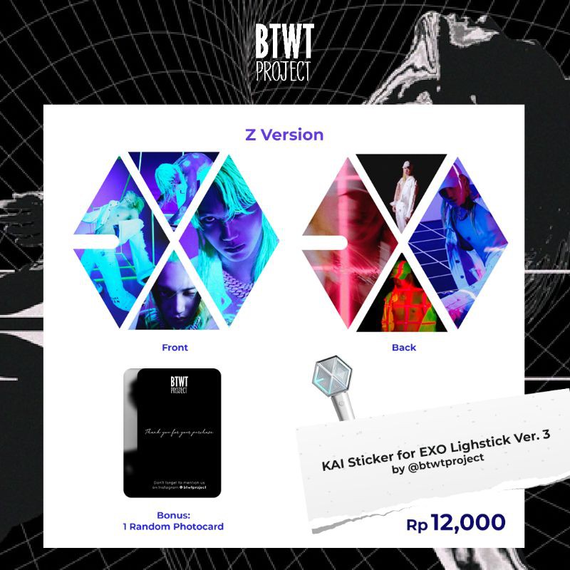 Jual [Ready] Kai Sticker Lightstick Version 3 | Shopee Indonesia