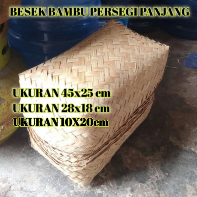 Jual TUMBU / BESEK BAMBU PERSEGI PANJANG | Shopee Indonesia