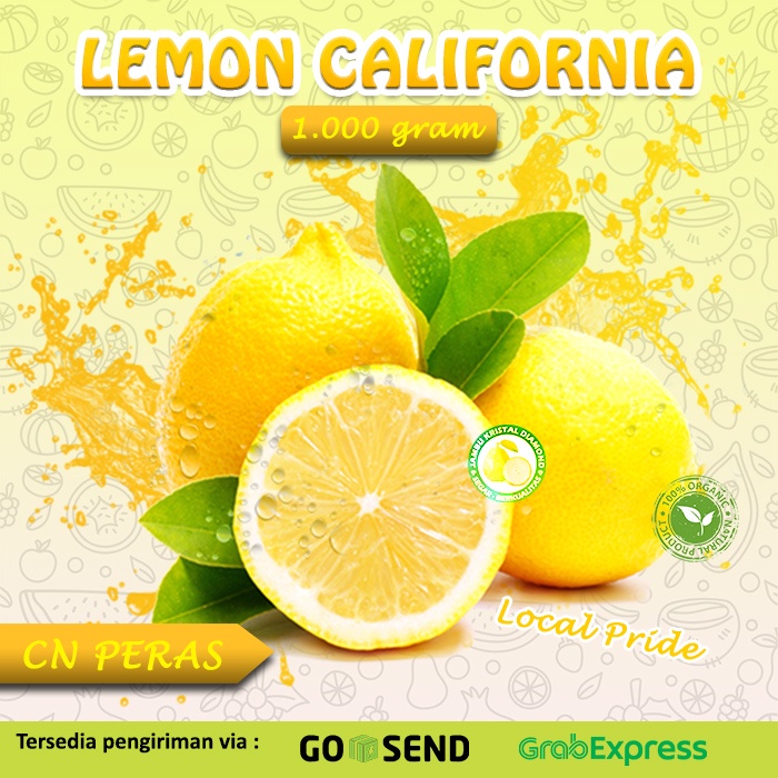 Jual Jeruk Lemon California Lokal 1Kg | Shopee Indonesia