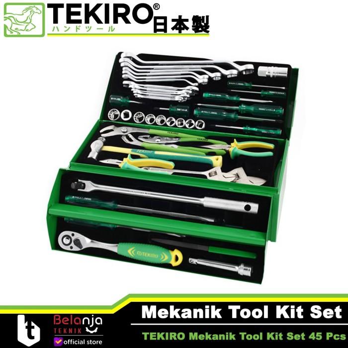 Jual Tekiro Mekanik Tool Kit Set 45 Pcs Toolset Toolkit Toolbox 45Pcs | Shopee Indonesia