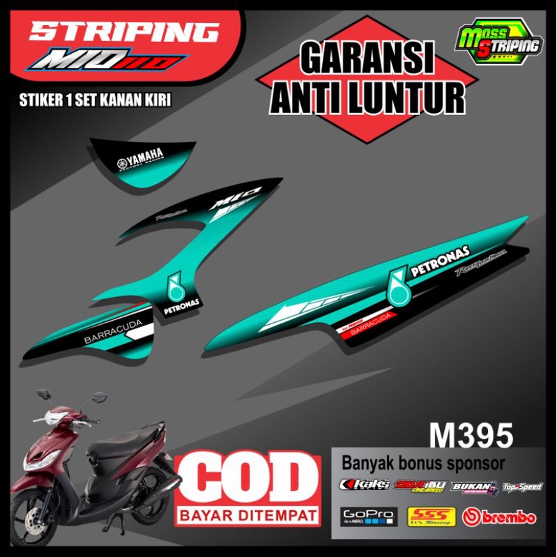 Jual Stiker Motor Mio Sporty - Striping Sticker Mio Sporty Mio Smile ...