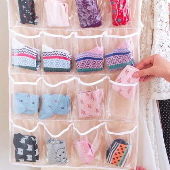 Jual Storage Gantung 16 Bag Hanging Storage Serbaguna storage underwear ...