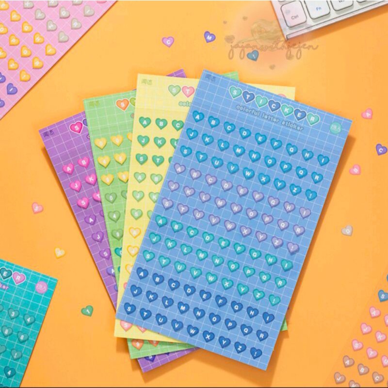 Jual Cute Sticker Huruf for deco | Shopee Indonesia