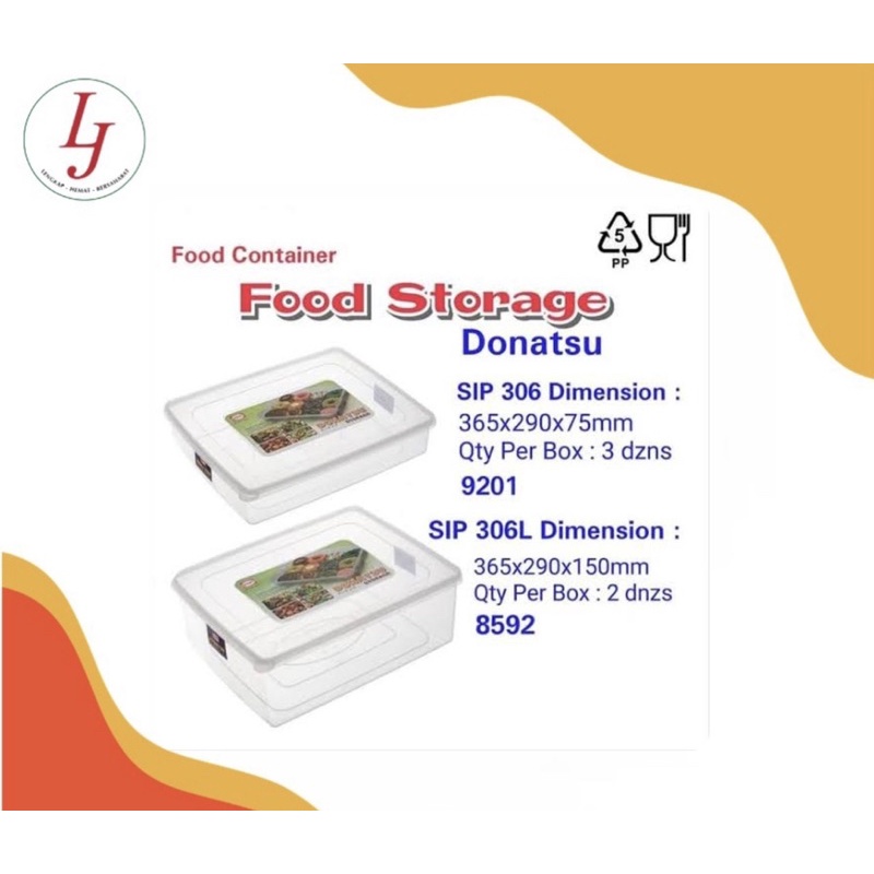 Jual Kotak Donat Plastik Donatsu Shinpo SIP306S/306L | Shopee Indonesia