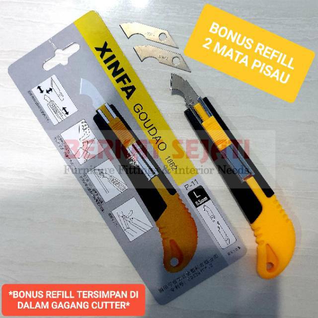 Jual XINFA Cutter Pisau Alat Pemotong Acrylic Akrilik Mica Mika Plastic ...