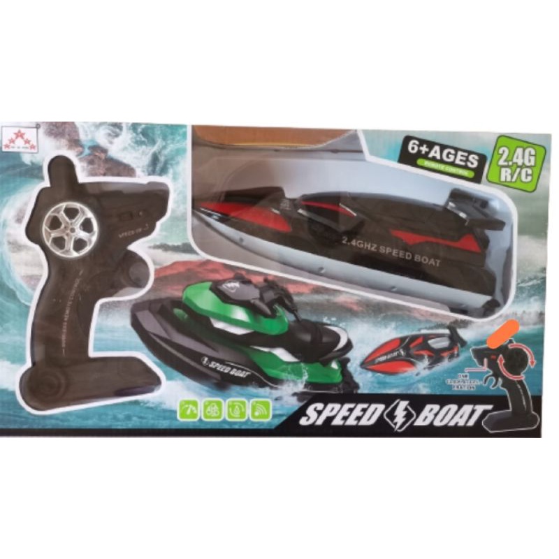 Jual Mainan remote control jetski speed boat bisa pelan dan kencang Rc ...