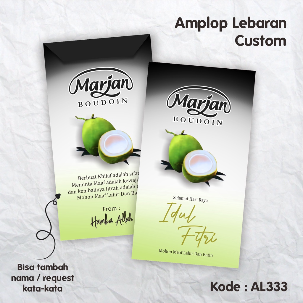 Jual AMPLOP LEBARAN UNIK CUSTOM NAMA - AMPLOP IDUL FITRI | Shopee Indonesia