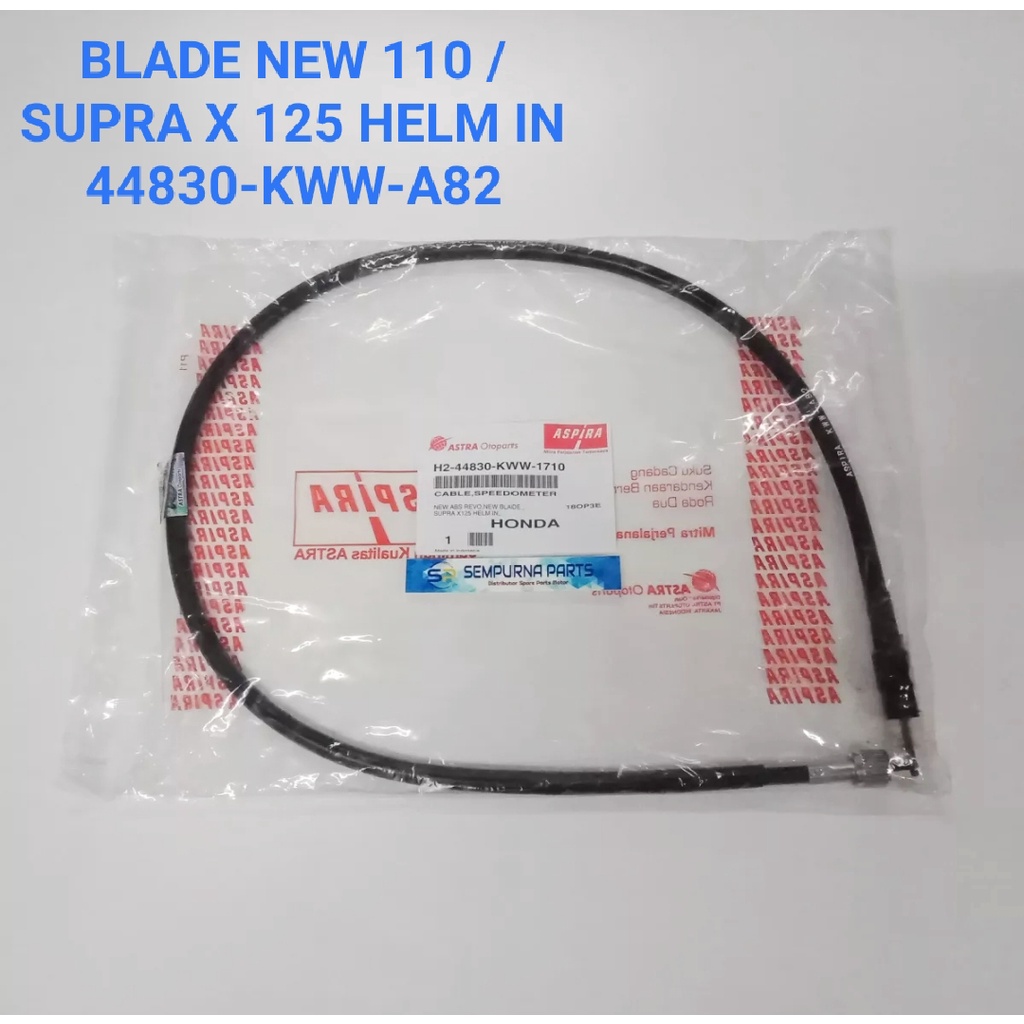 Jual KABEL SPEEDOMETER BLADE NEW 110,SUPRA X 125 HELM IN 44830-KWW-A82 ...