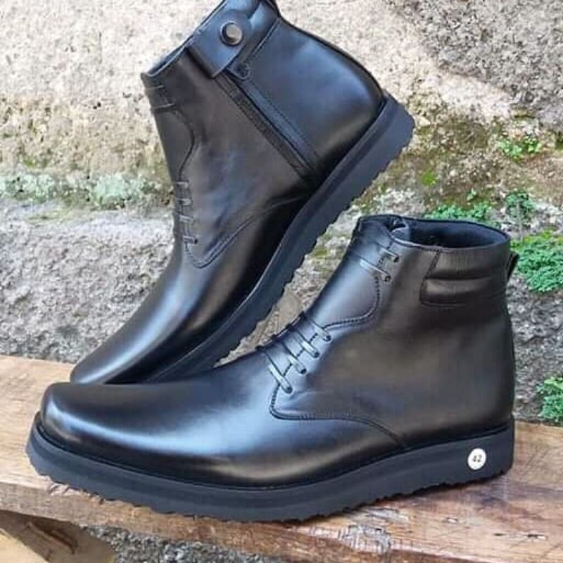 Jual Sepatu PDH Dinas terbaru Radial Kulit dob Semir Wor Army Boots ...