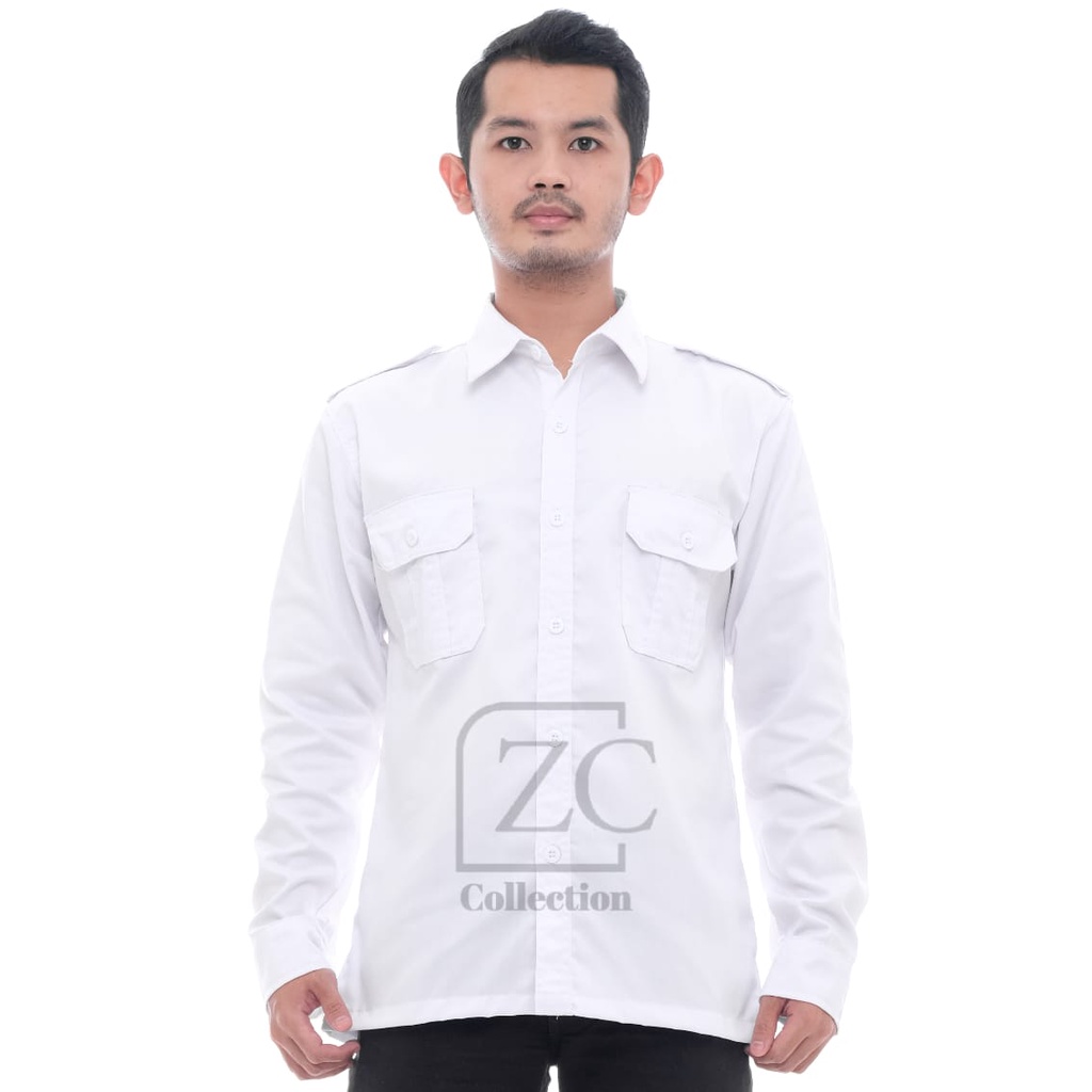 Jual Kemeja Pns Putih Kemeja Pdh Putih Lengan Panjang Seragam Pns Putih ...