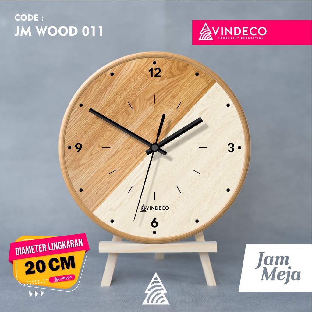 Jual JAM DUDUK / JAM MEJA / DESK CLOCK / JAM KAYU / VINDECO / JAM ...