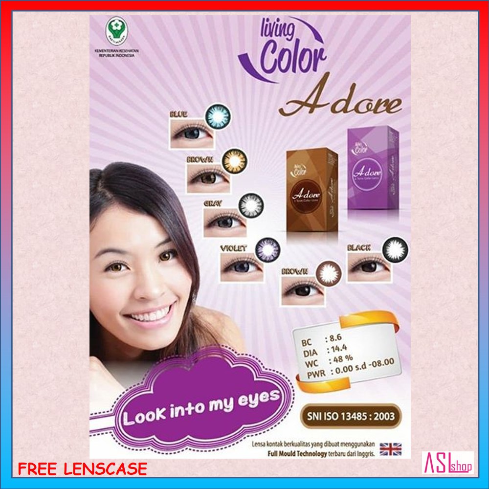 Jual SOFTLENS LIVING COLOR ADORE (NORMAL) BY IRISLAB / Soflens Softlen ...