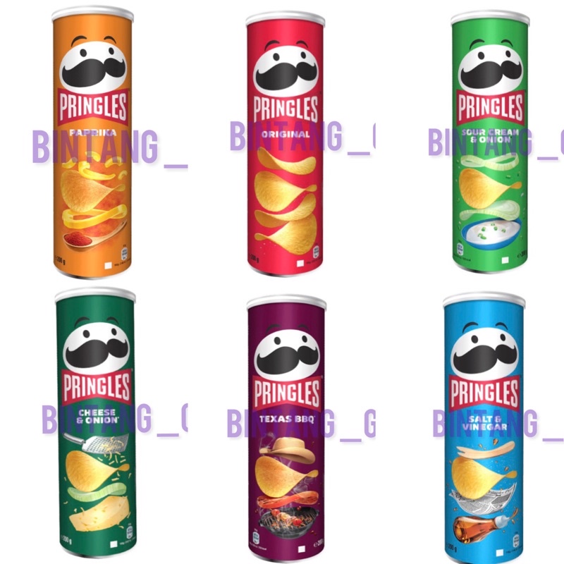 Jual Pringles UK / Pringles USA / Pringles / Original / Paprika / Sour ...