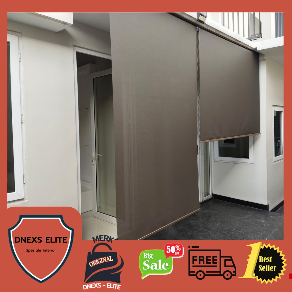 Jual suntex blind tirai outdoor tampias cahaya matahari air hujan ...