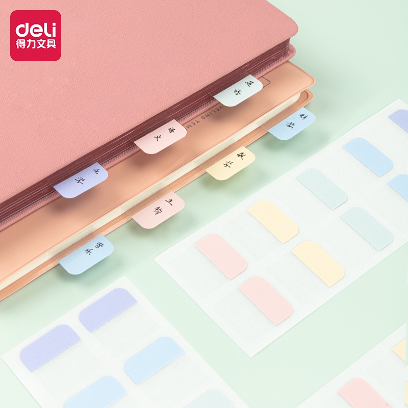 Jual Deli Index Tab / Penanda / Pembatas Halaman Kertas Plastik 2153X ...