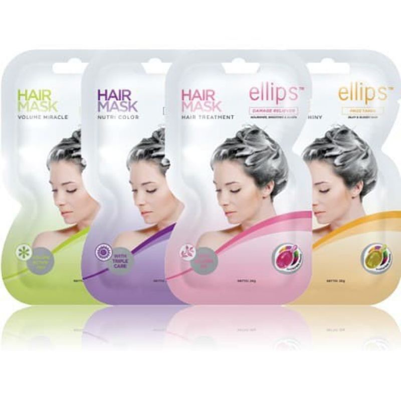 Jual ELLIPS Vitamin Hair Mask Sachet 20g | With Pro-Keratin Complex ...