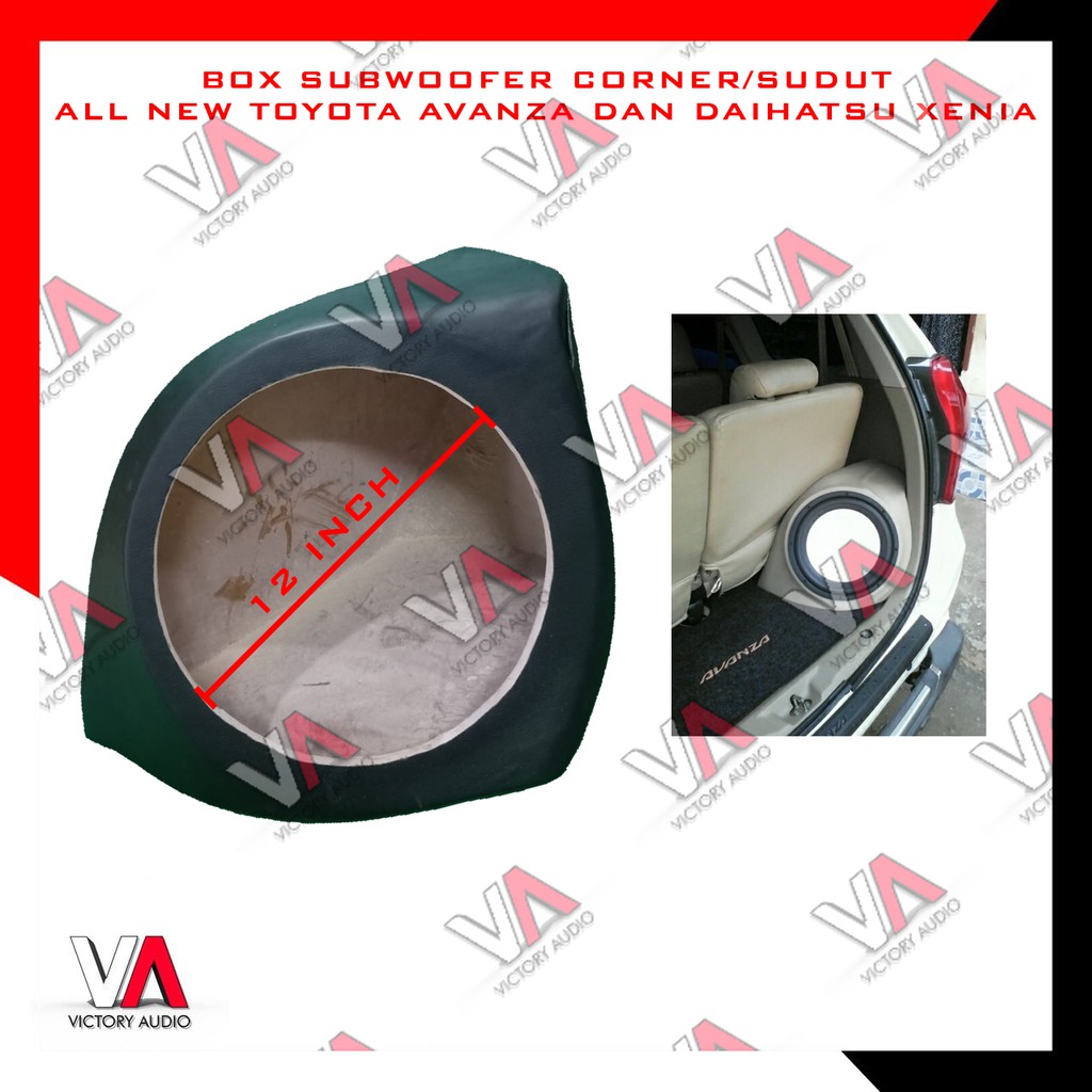 Jual Box Sudut Bahan MDF 18mm Subwoofer Audio Mobil 12 Inch All New Toyota Avanza dan Daihatsu ...