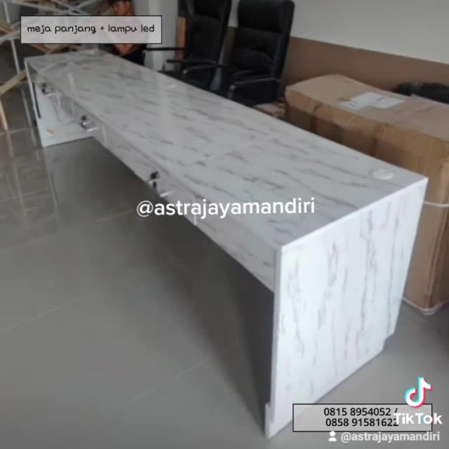 Jual meja resepsionis meja counter customer service furniture custom ...