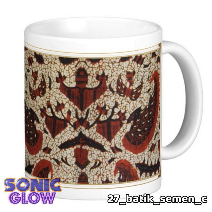 Jual SonicGlow Custom Mug Tema Unik - Batik Semen | Shopee Indonesia