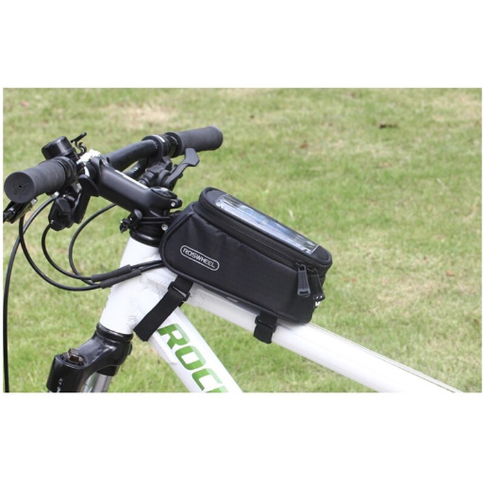 Jual RKY Tas Frame Sepeda Roswheel warna hitam Size L Touchscreen RKY ...