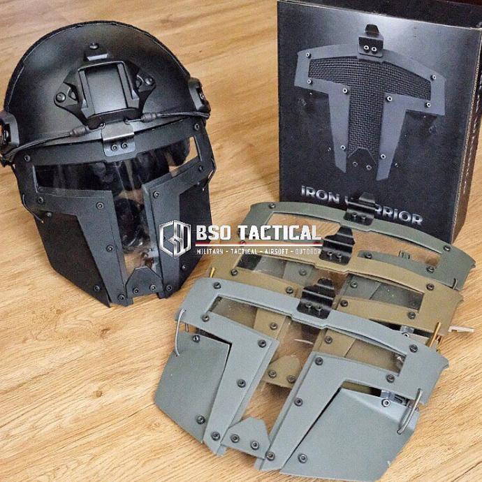 Jual Iron Warrior Tactical Spartan Mask Fast Helmet Face Protection