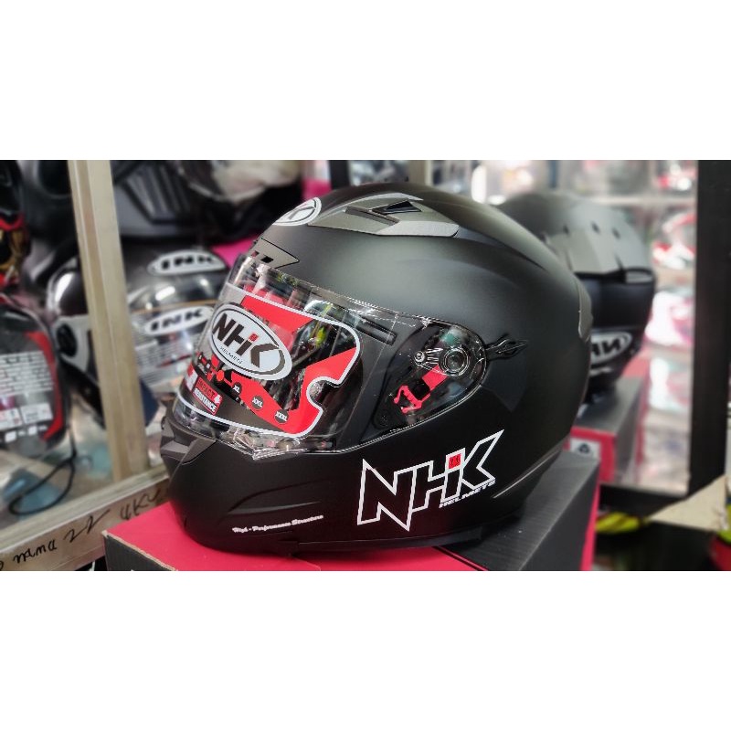 Jual helm nhk rx9 black doff | Shopee Indonesia