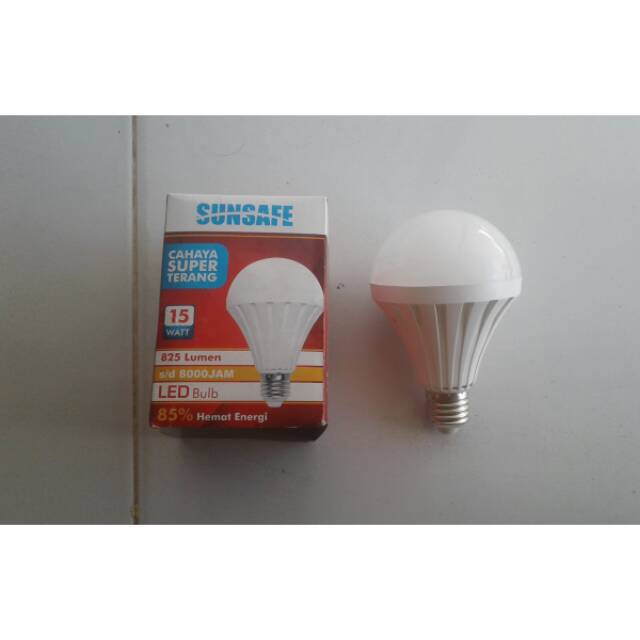Jual Lampu bulb led sun safe 15 watt | Shopee Indonesia