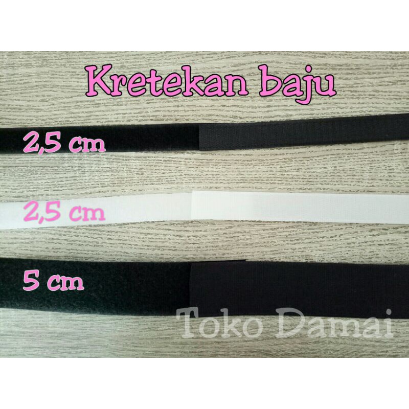 Jual Perekat Velcro/Kretekan (2,5 cm & 5 cm) [ Per Meter ] | Shopee ...