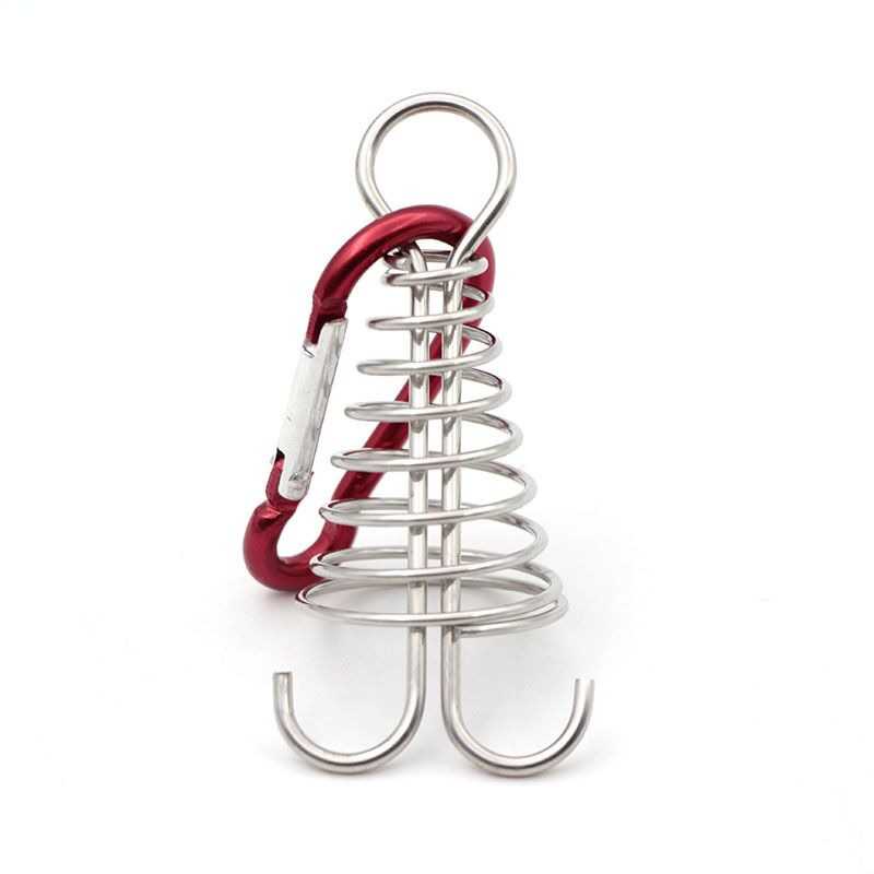 Jual S-Biner Carabiner Spiral Shapped Spring Octopus Deck Peg Hook ...