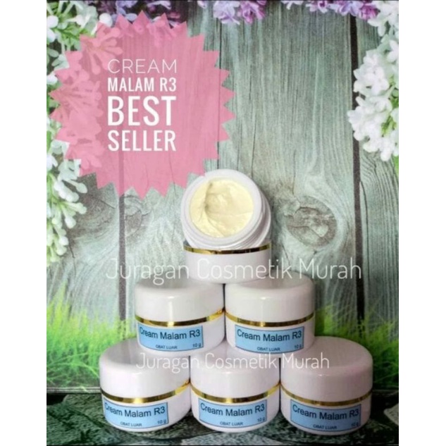 Jual Cream Malam R3 / Krim Malam R3 / Night Cream R3 / Super Glow ...