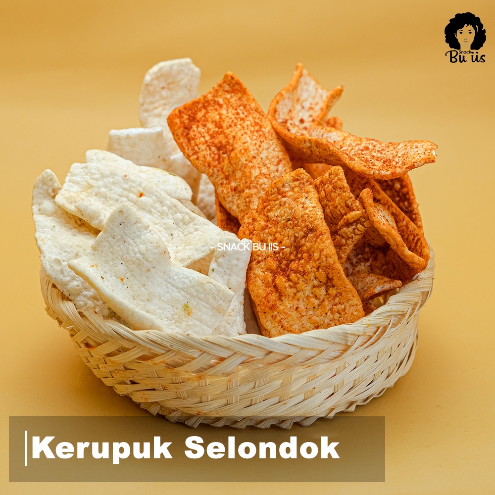 Jual 250gram Kerupuk Selondok Original/Pedas Snack Bu Iis Cemilan Sukabumi | Shopee Indonesia