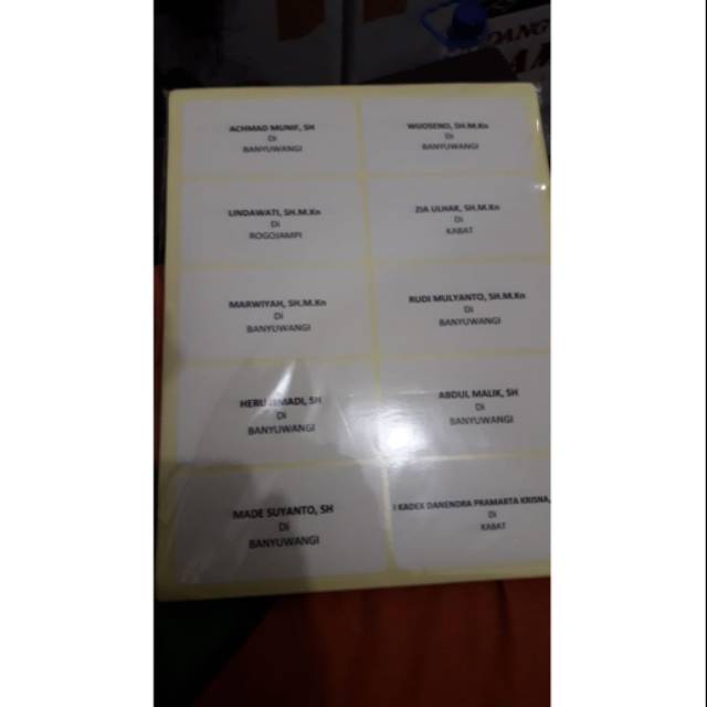 Jual Cetak / Print Label Undangan No.121 | Shopee Indonesia