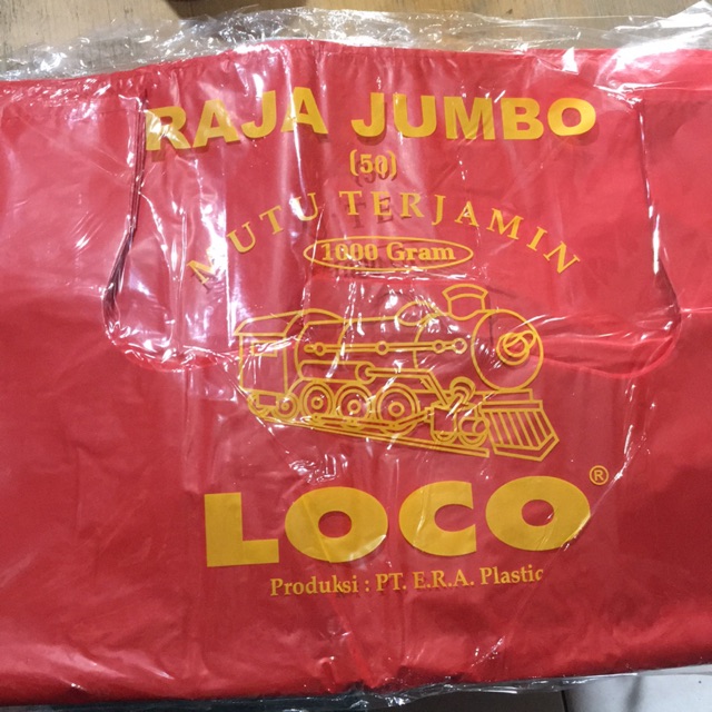Jual Plastik LOCO merah tebal ukuran 50 (5 BUNGKUS) | Shopee Indonesia