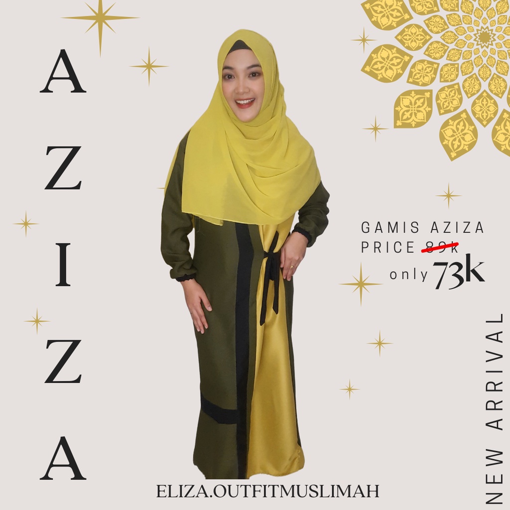 Jual Aziza Dress / Gamis Aziza // Outfit Maxi Muslimah Terbaru Terlaris ...