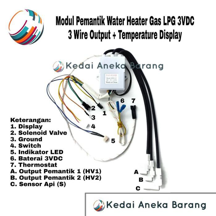 Jual Module Modul Ignition Igniter Pemantik Gas LPG Water Heater 3V ...