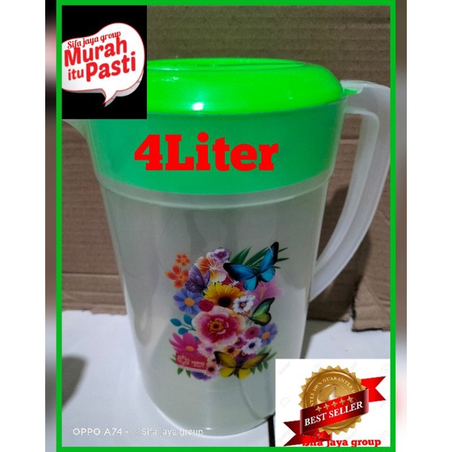 Jual TEKO PLASTIK BESAR 4LITER/TEKO AIR 4LITER | Shopee Indonesia