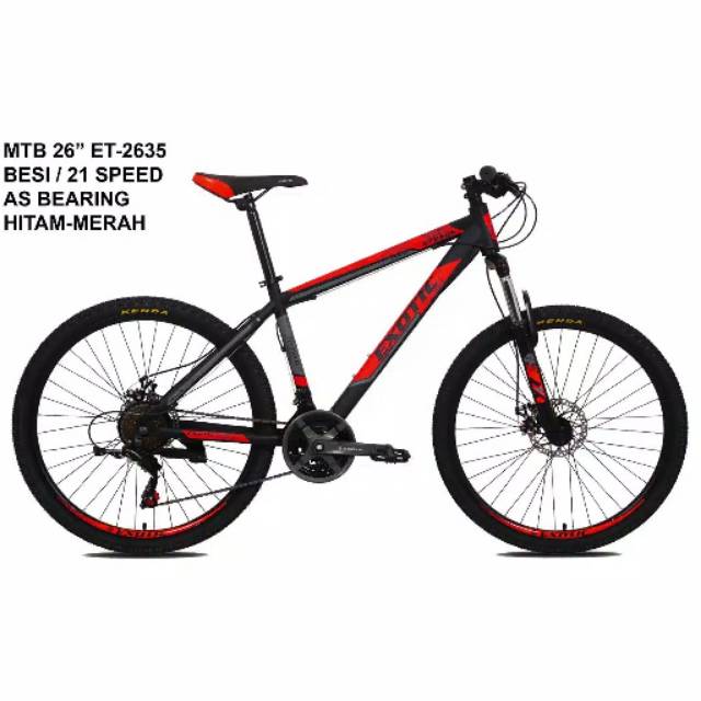 Jual Sepeda Gunung Exotic MTB 26" ET 2635 21 Speed Shimano Steel ...
